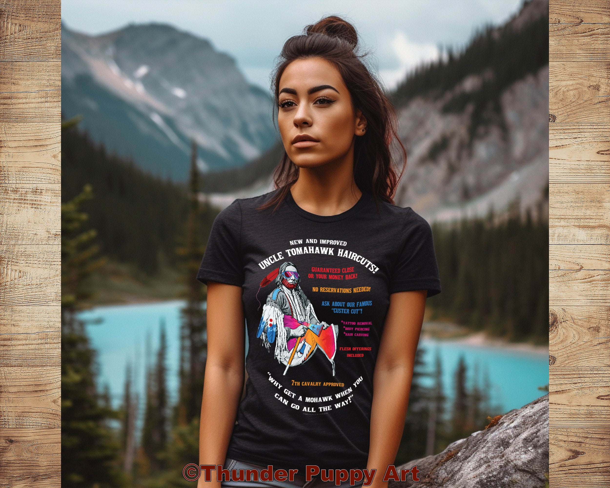 Native American T-shirt, Uncle Tomahawk Haircuts, Portion Donated, MMIW ...