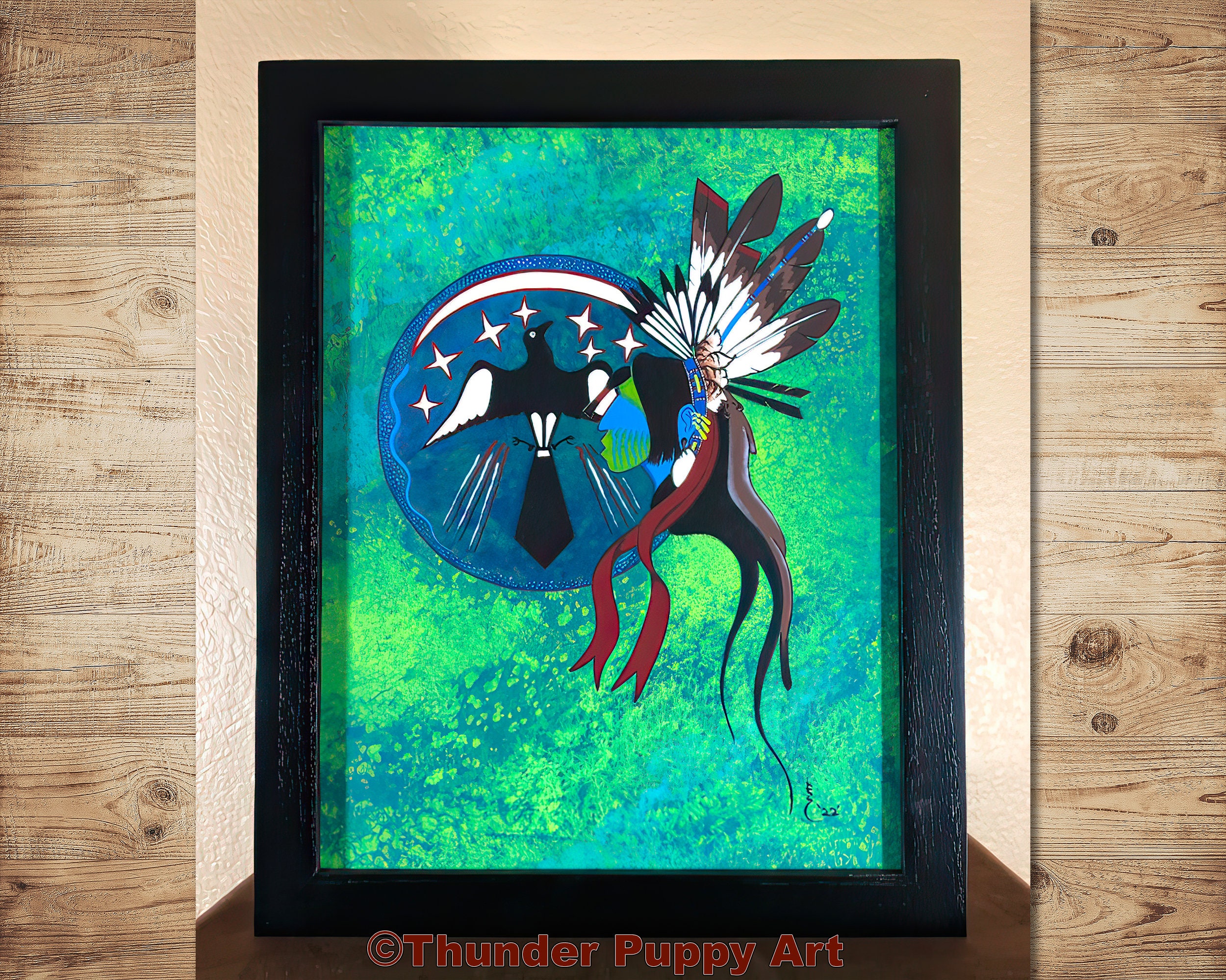 Native American Painting Original Art Ghost Dance Ledger - Etsy