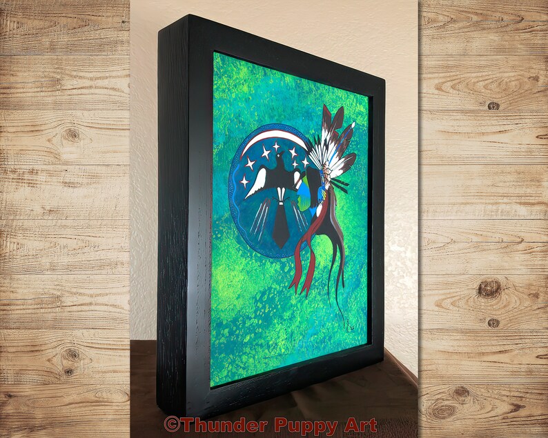 Native American Painting Original Art Ghost Dance Ledger - Etsy