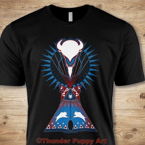 Native American T-shirt,white Buffalo Lodge, Portion Donated, MMIW ...