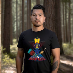 Native American Shirt, Peyote Lodge, Water Bird, Portion Donated ...