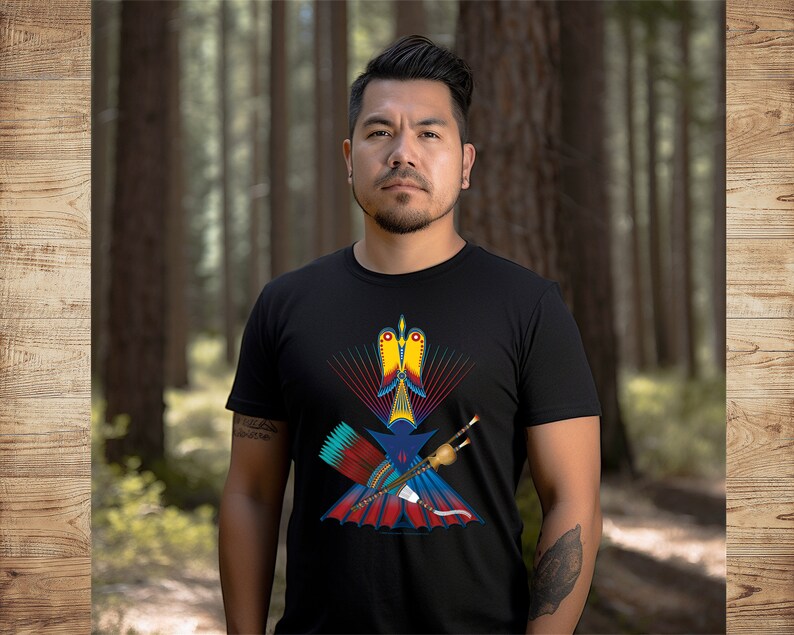 Native American Shirt, Peyote Lodge, Water Bird, Portion Donated ...