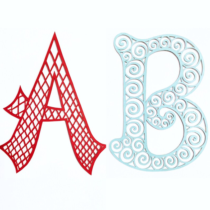 Paper Cut alphabet Original Hand Cut Designs by - Etsy