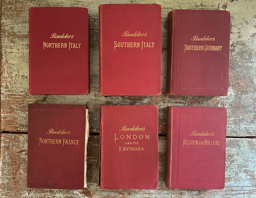 Antique Baedeker's Travel Guide: Fold Out Maps - Etsy