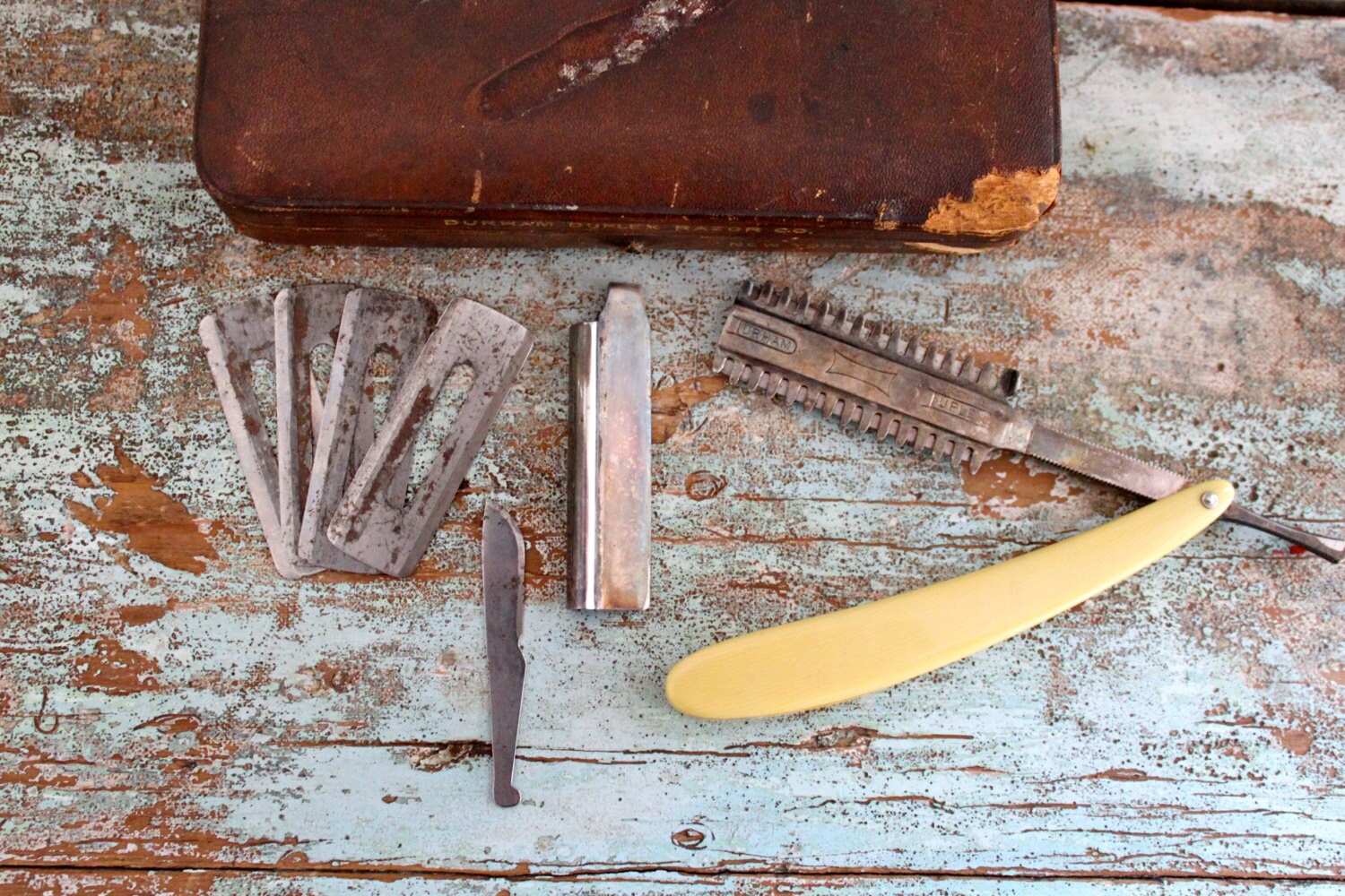 Antique Straigth Razor Set in the Box - Etsy