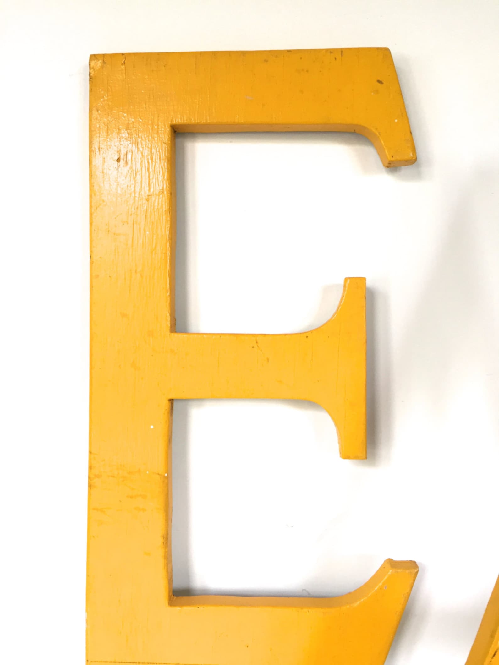 Vintage Wooden Sign Letter / Huge Capital Initial Reclaimed | Etsy