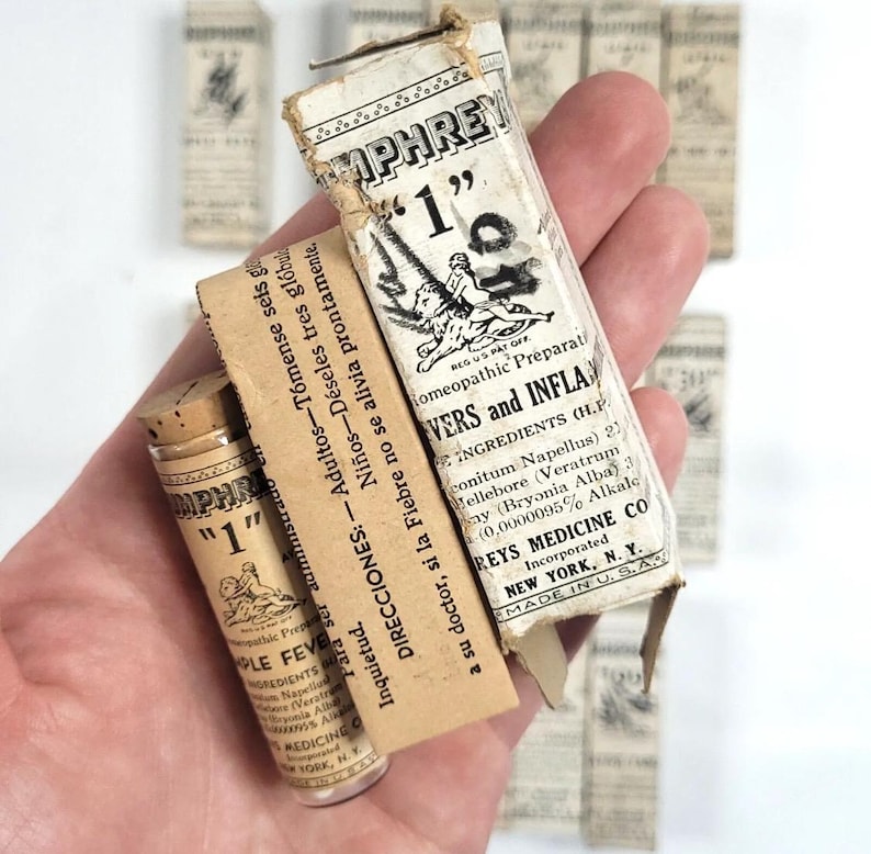 Antique Humphrey’s Apothecary Bottles With Original Label and Contents ...