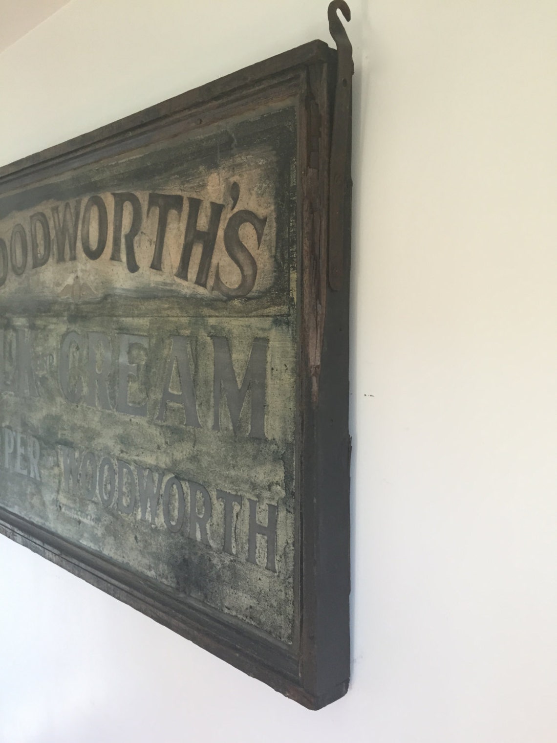 Antique Advertisement Hand Painted Sign - Etsy