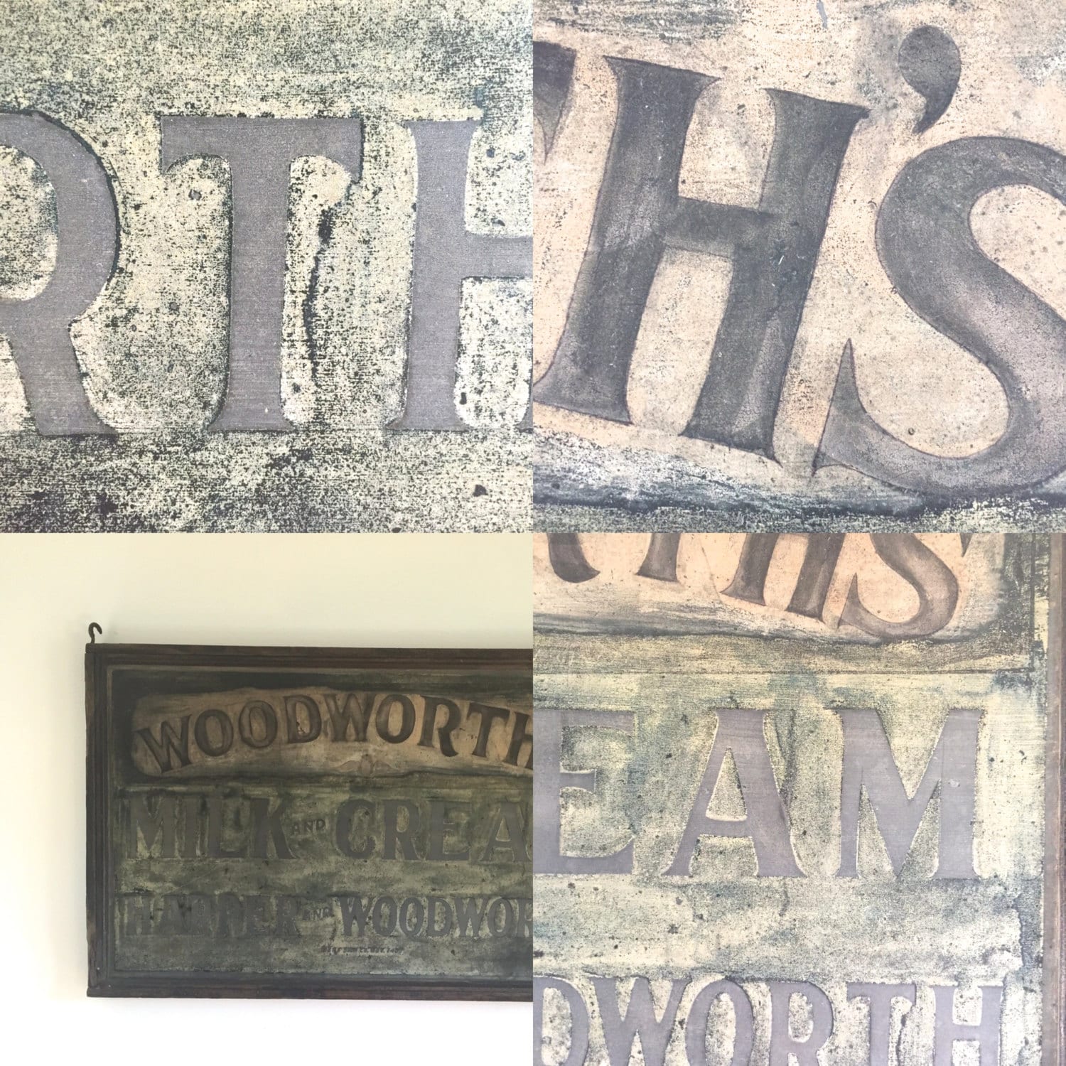 Antique Advertisement Hand Painted Sign | Etsy