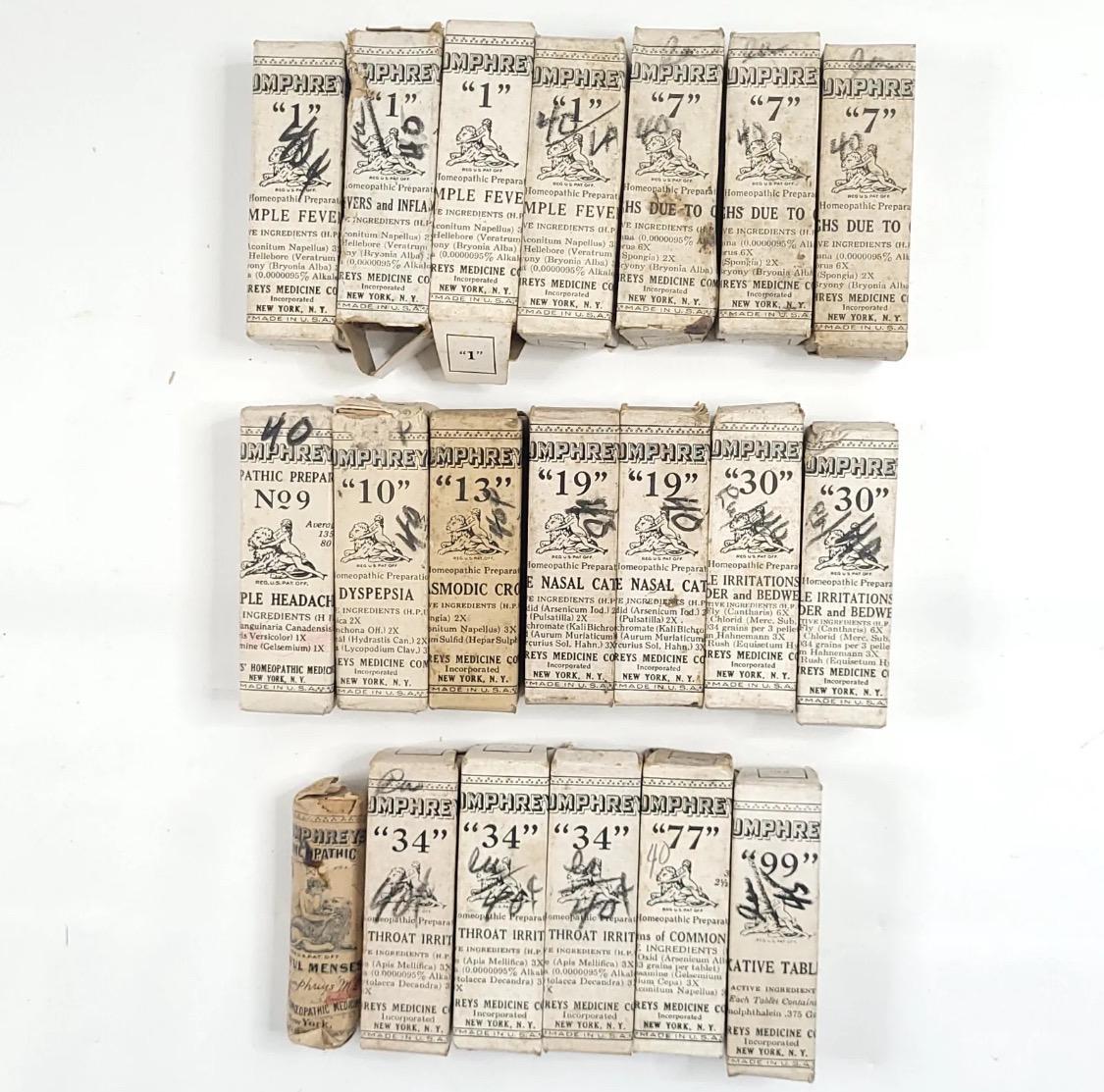 Antique Humphrey’s Apothecary Bottles With Original Label and Contents ...