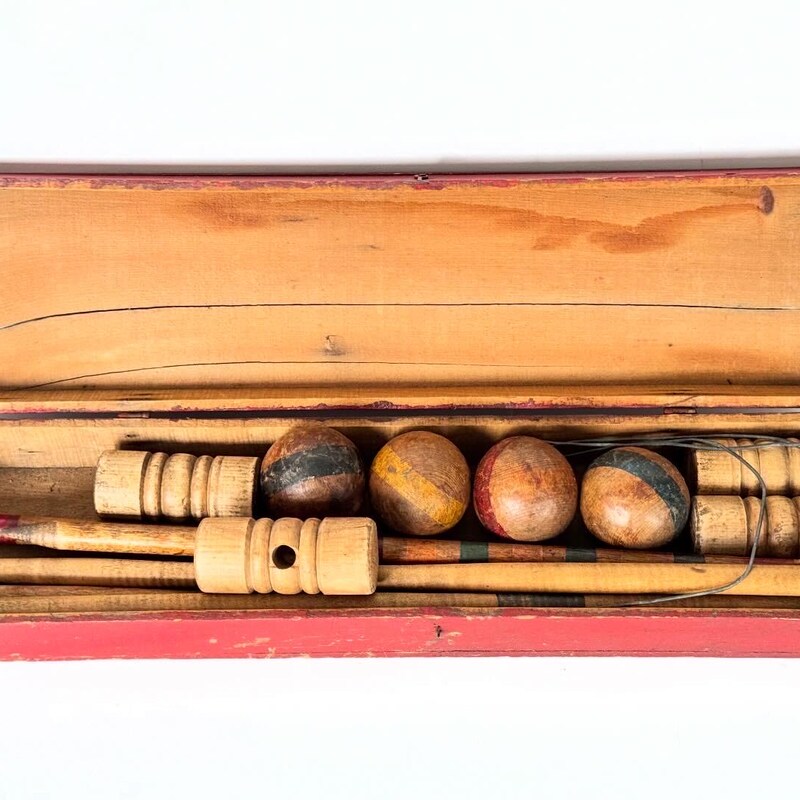 Antique Croquet Set - Etsy