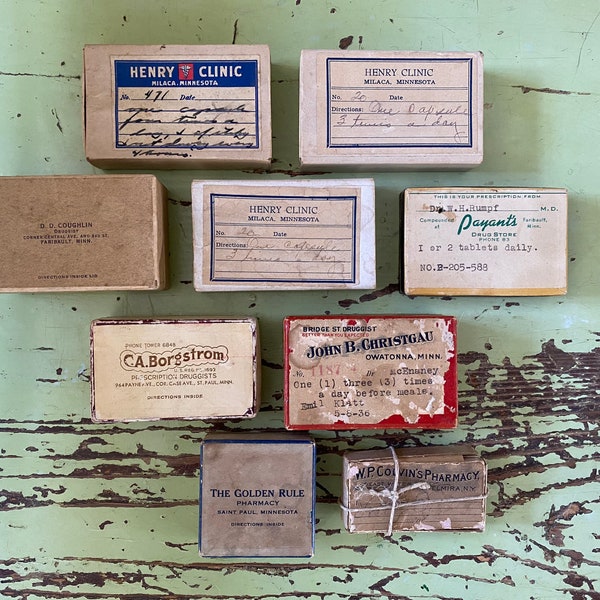 Antique Pill Box - Etsy