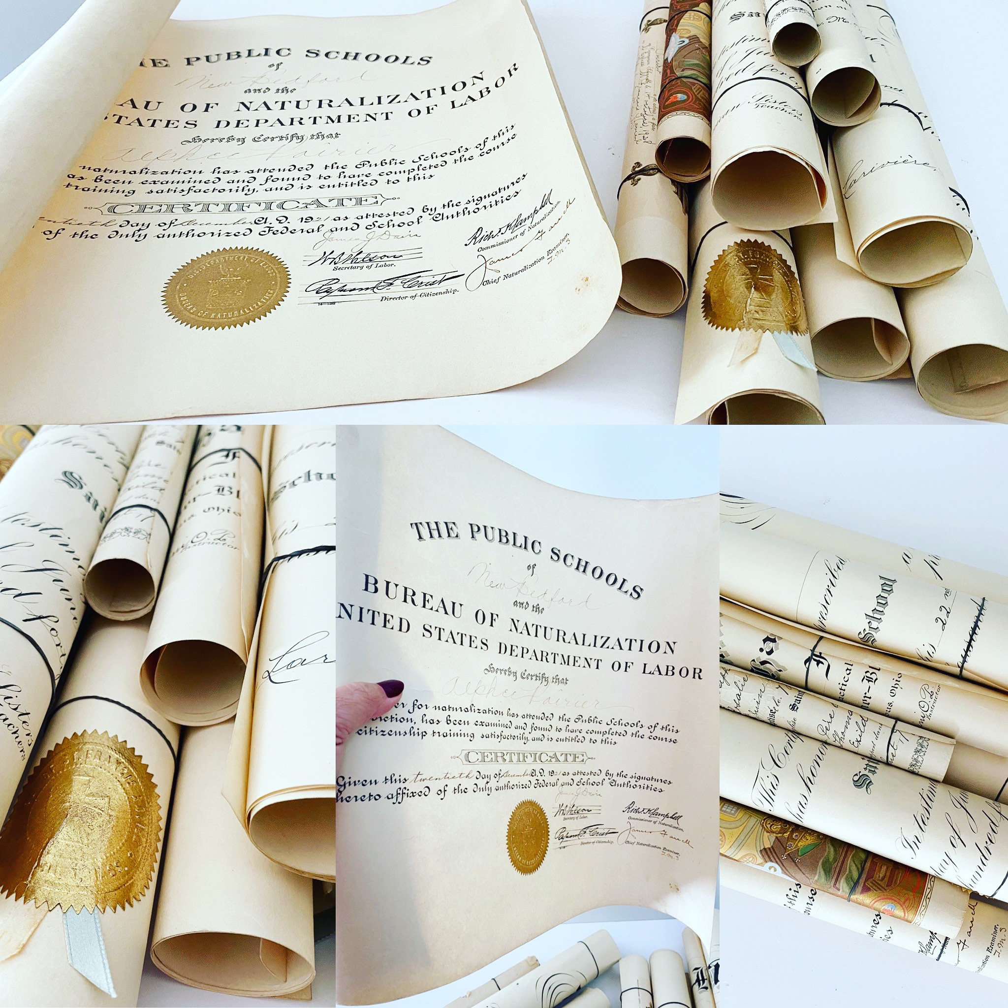 Antique Diploma Certificate Ephemera - Etsy UK