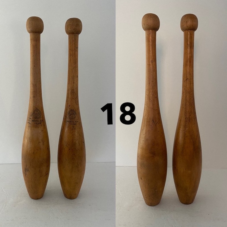 Vintage Antique Wooden Juggling Pins Circus Indian Clubs - Etsy