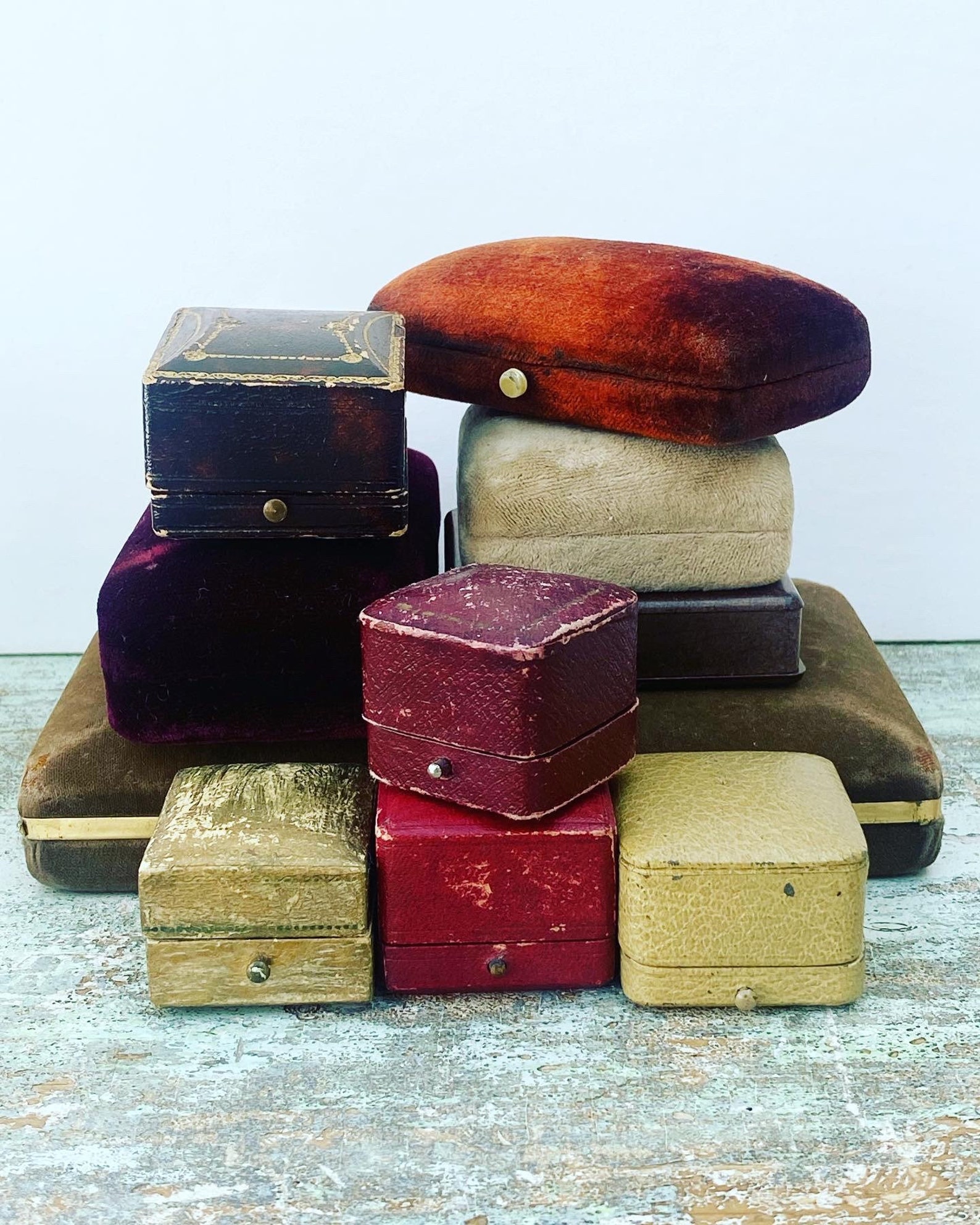 Antique Jewelry Box Display / Container / Ring Box - Etsy