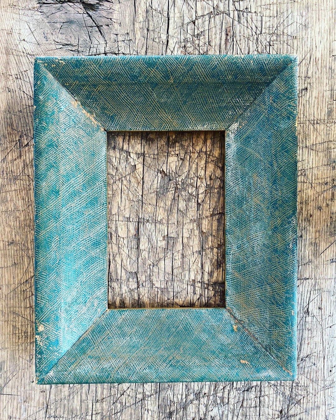 Antique Folk Art Primitive Picture Frames / Pair - Etsy