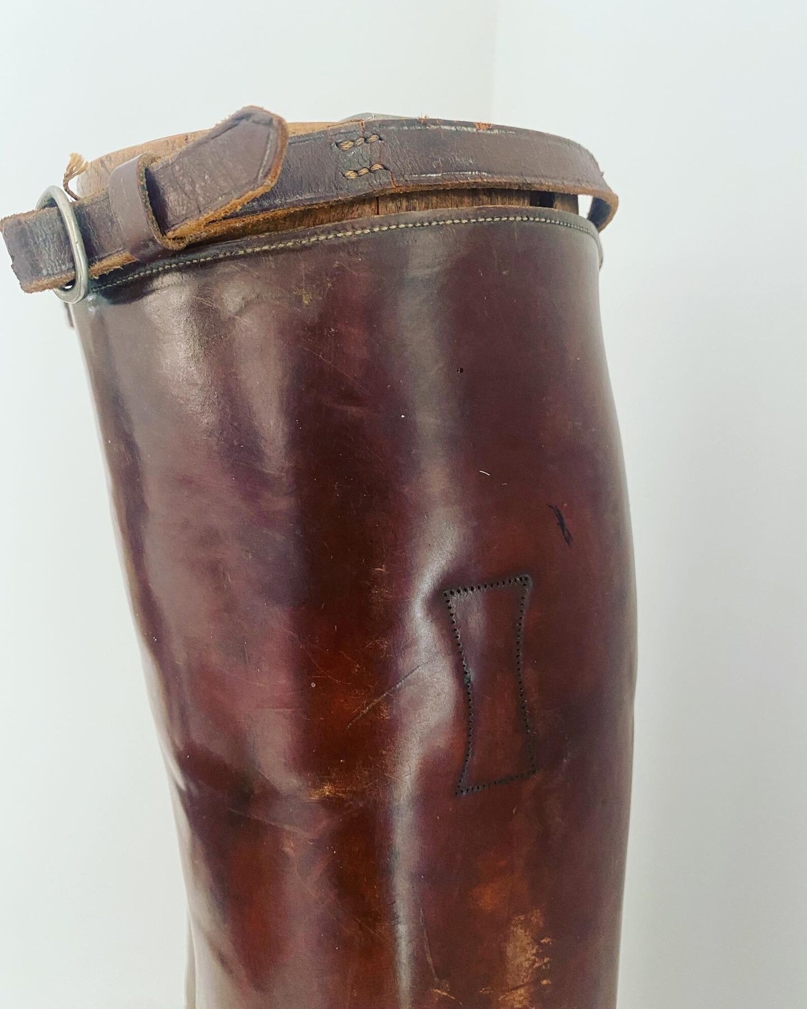 Antique Pair of Leather Boots With the Original Lasts or Boot Form ...