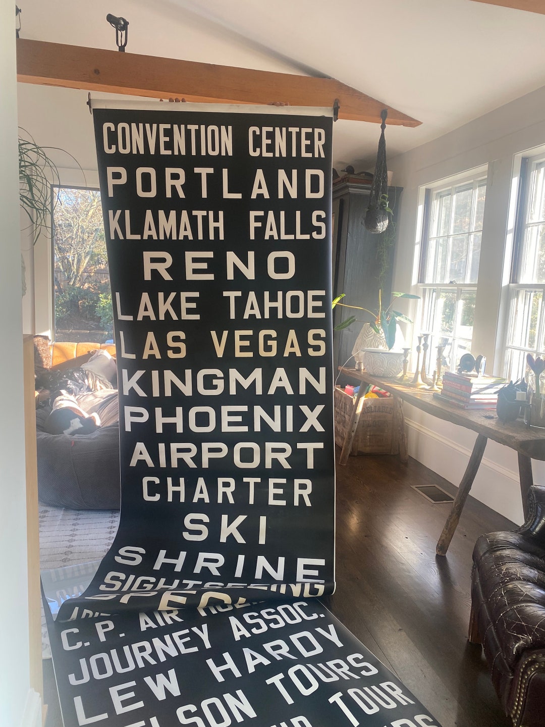 Vintage Bus Roll Sign / Bus Banner / Bus Sign - Etsy