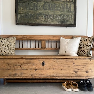 Vintage Bench With Storage Pick up Only - Etsy