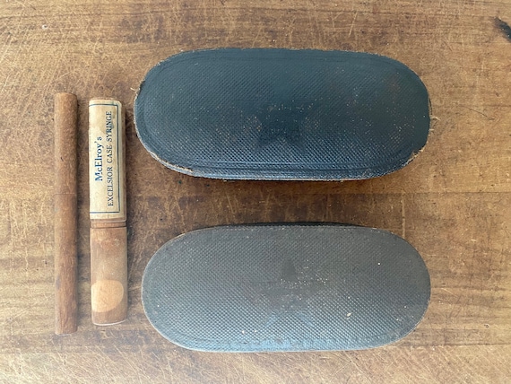 Victorian Syringe Box Wooden Container With Glass Syringe - Etsy