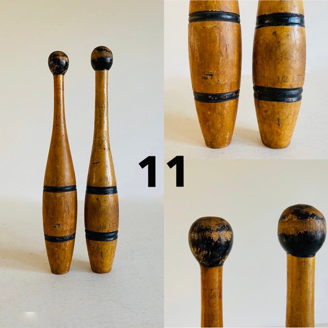 Vintage Antique Wooden Juggling Pins Circus Indian Clubs | Etsy