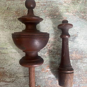 Antique Wooden Finials - Etsy