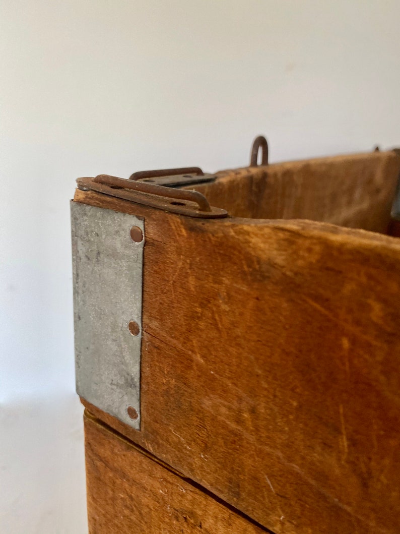 Vintage Folding / Collapsible Wooden Crate | Etsy