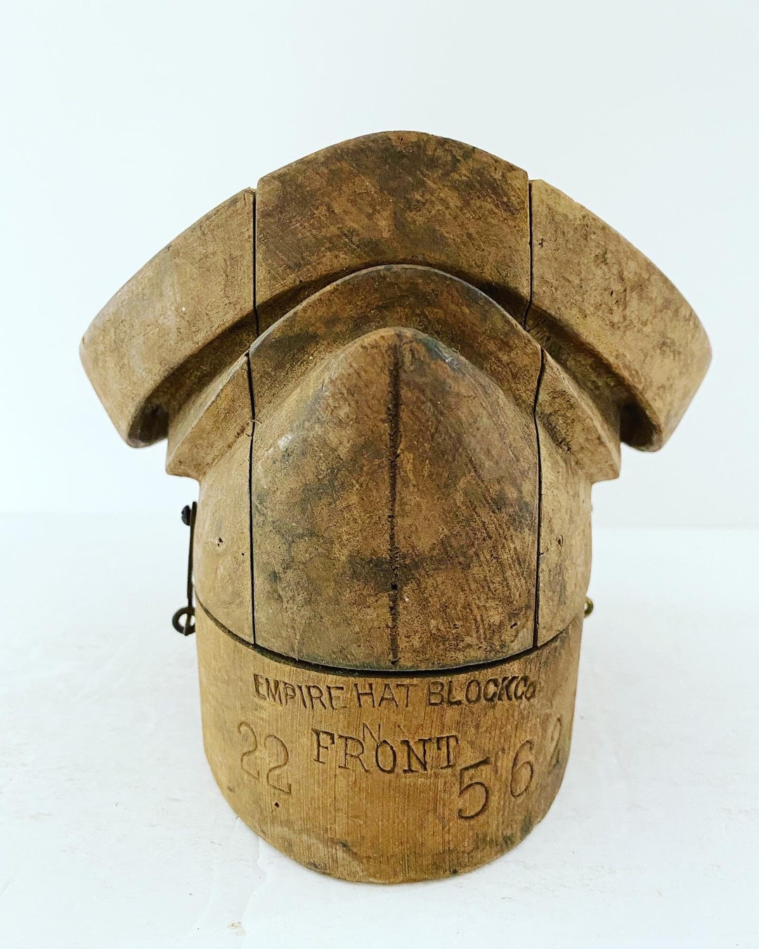 Antique Millinery Wooden Hat Mold / Jigsaw Hat Mold / Puzzle Hat Mold ...