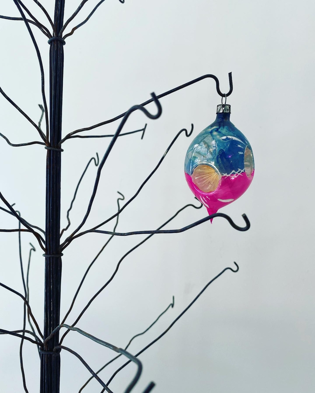 Vintage / Antique Wire Tree Form, Vintage Wire Ornament Tree Display ...