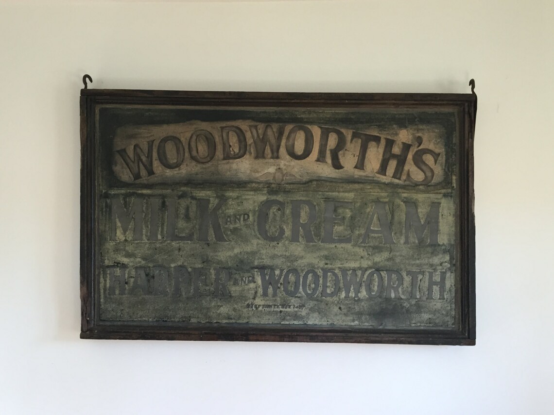Antique Advertisement Hand Painted Sign | Etsy