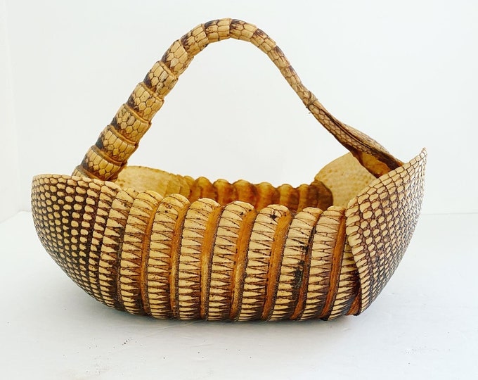 Vintage Taxidermy Armadillo Basket - Etsy