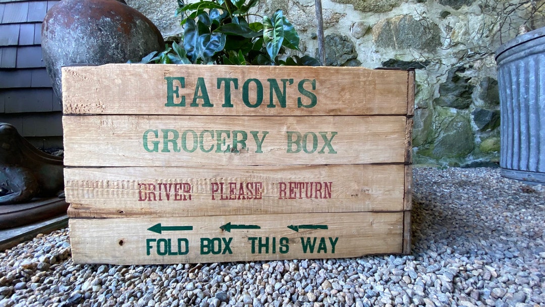 Vintage Folding / Collapsible Wooden Crate - Etsy
