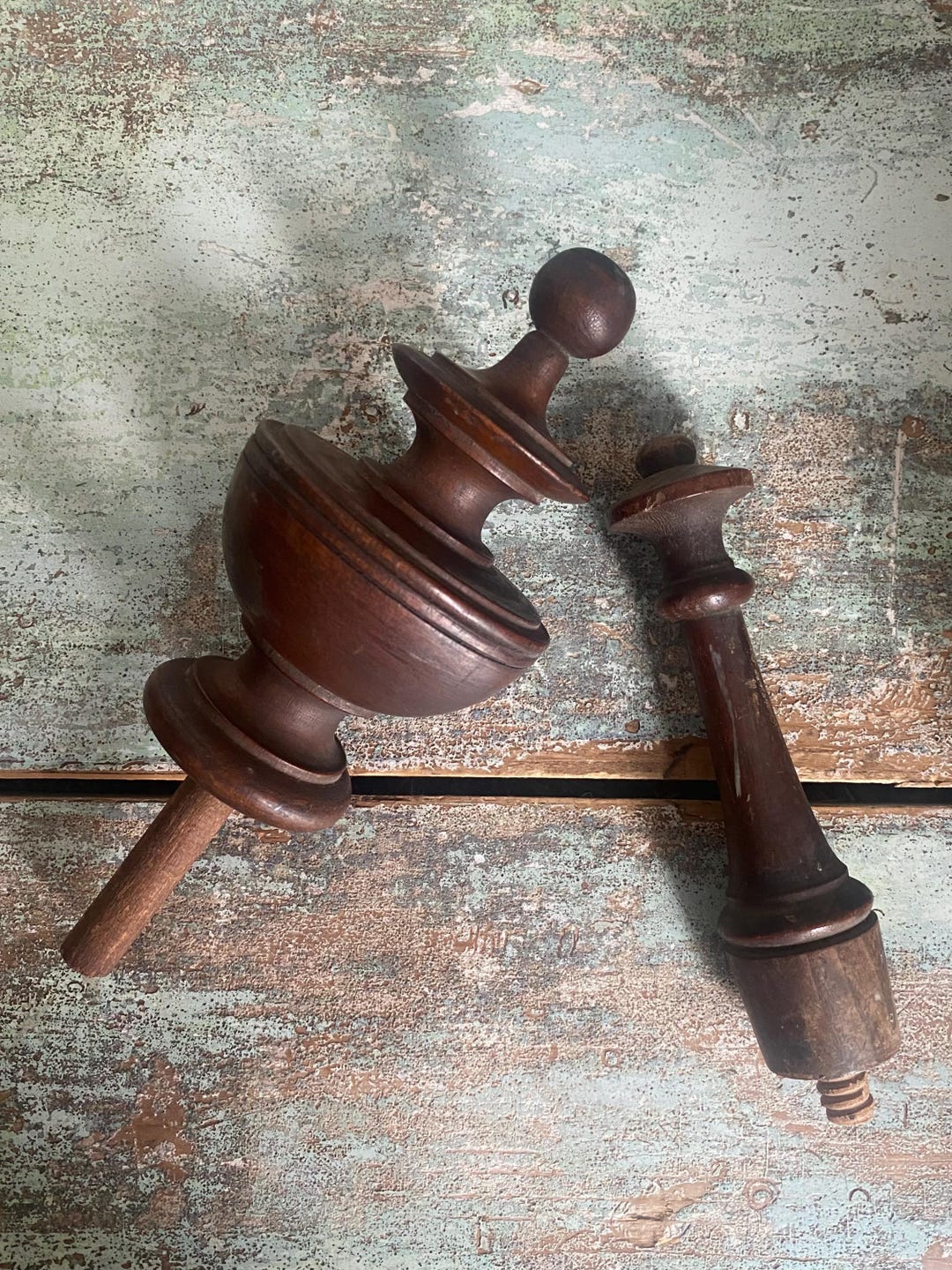 Antique Wooden Finials - Etsy