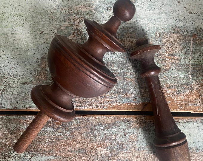 Antique Wooden Finials - Etsy