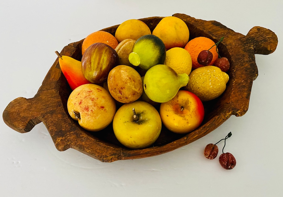 Vintage Fruit Alabaster - Italian Marble Fruit - Etsy