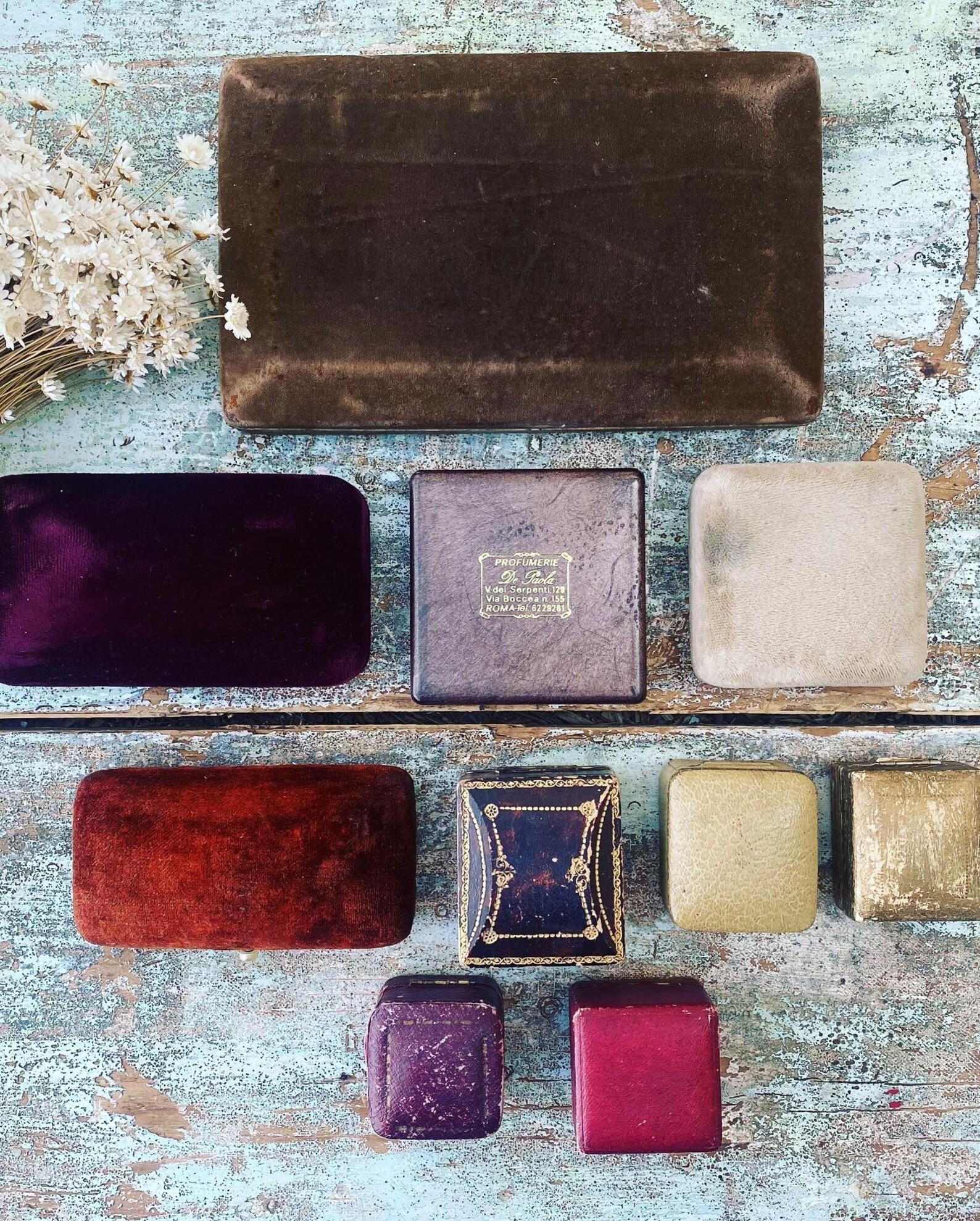 Antique Jewelry Box Display / Container / Ring Box - Etsy