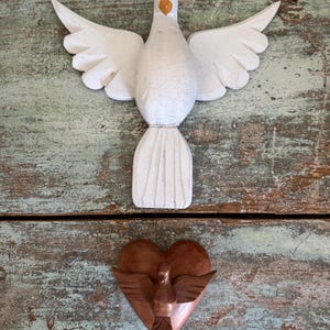 Hand Carved and Painted Sacrated Heart of Jesus / Catholic / Religious ...