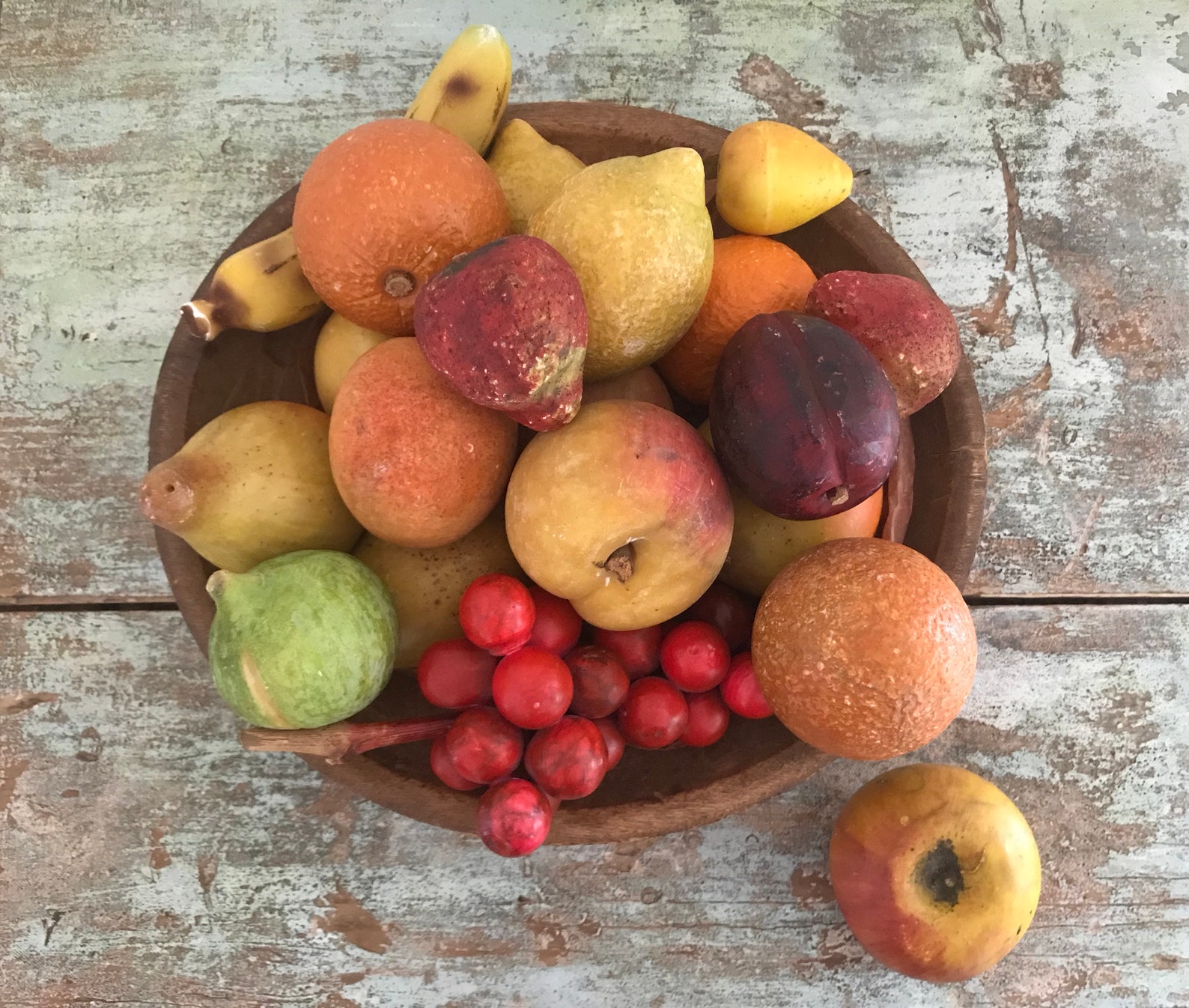 Vintage Fruit Alabaster Italian Marble Fruit | Etsy
