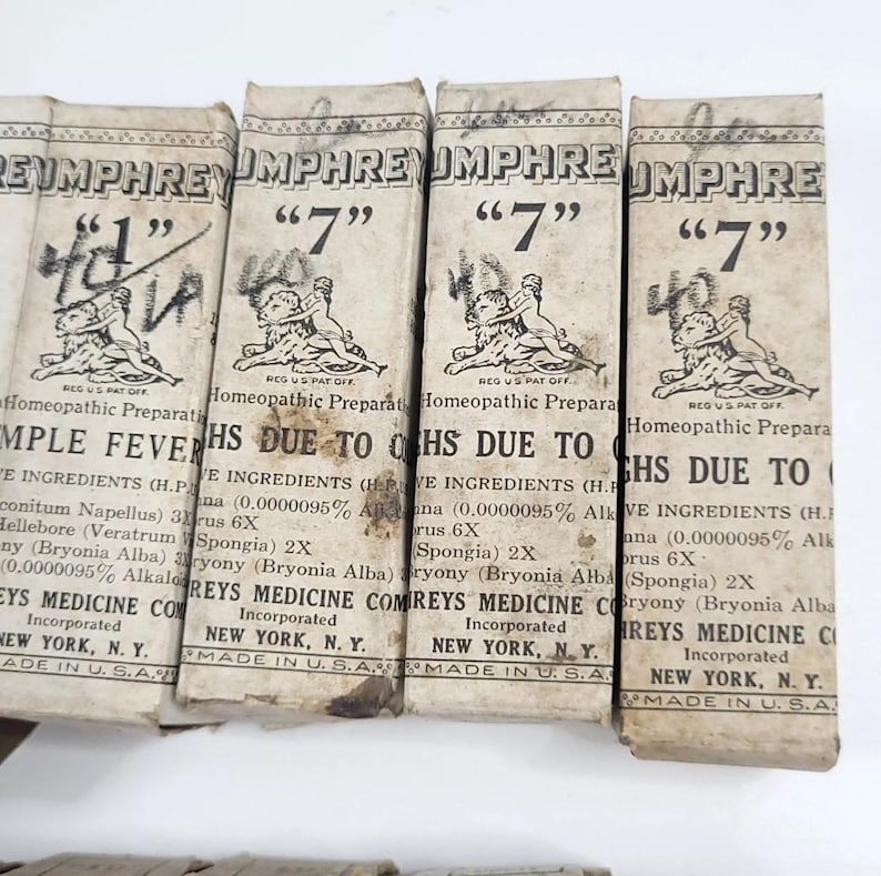 Antique Humphrey’s Apothecary Bottles With Original Label and Contents ...