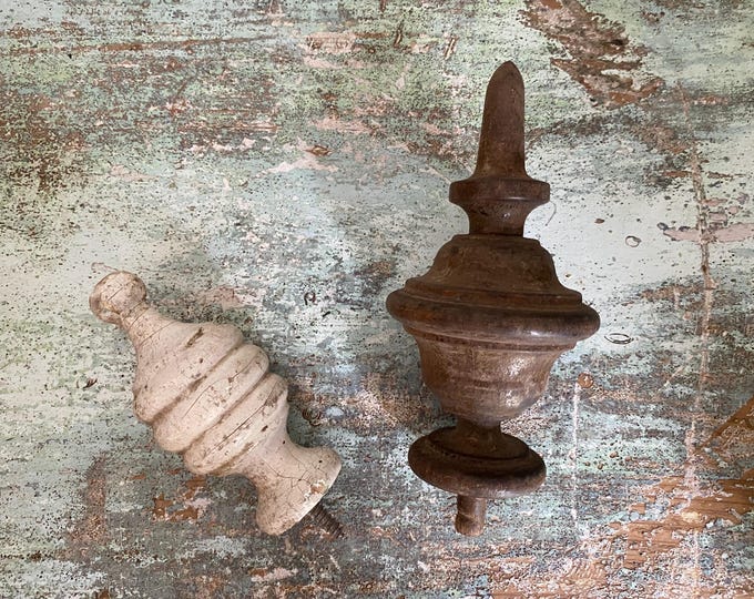 Antique Wooden Finials - Etsy