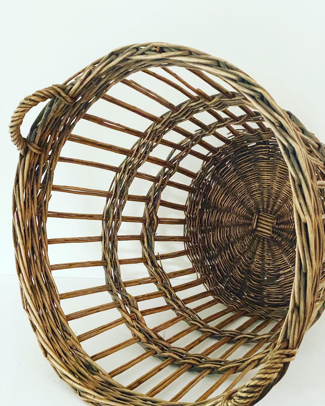 Antique Primitive Gathering Basket - Primitive Basket - Basket - Etsy