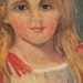 Vintage Painting Girl's Portrait - Etsy