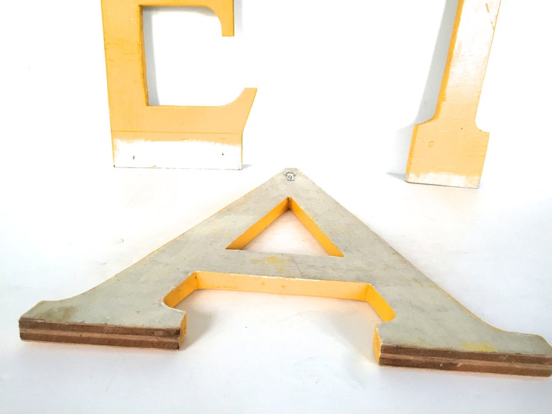 Vintage Wooden Sign Letter / Huge Capital Initial Reclaimed - Etsy