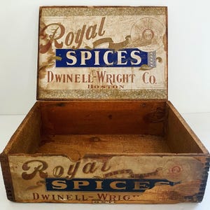 Vintage Coffee Box / Crate - General Store Display - Etsy
