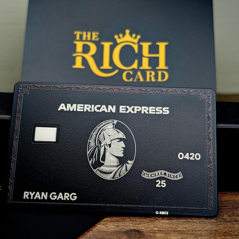 Amex Centurion Card Replica - Etsy