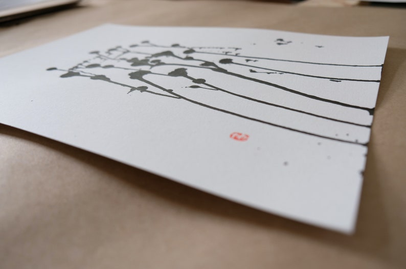 Original Drawing Brush Art / Calligraphy Art / Shodou / Sumi - Etsy