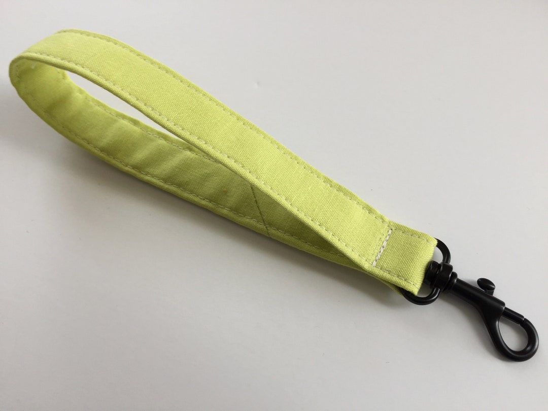 Fabric Key Fob With Swivel Clasp / Wristlet Strap / Key Holder / Neon ...