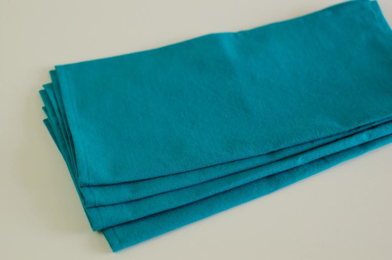 Organic Cotton Table Napkins 12 Square Set of 4 / - Etsy