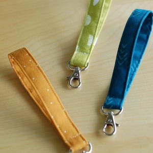 Fabric Key Fob With Swivel Clasp / Wristlet Strap / Key Holder | Etsy