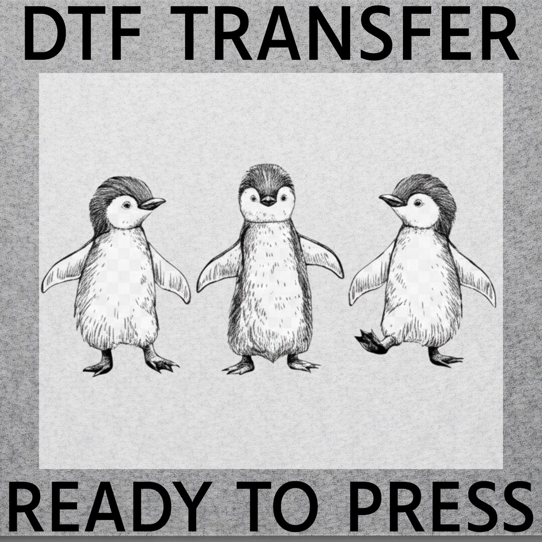 Dancing Penguin, DTF Heat Transfer: Animal Dancing, Ready to Press - Etsy